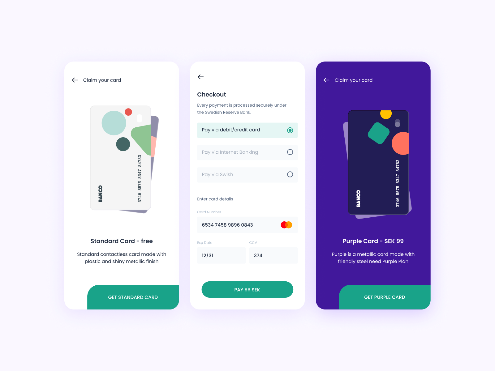 Banco fintech app by Prithvi Ranjan on Dribbble