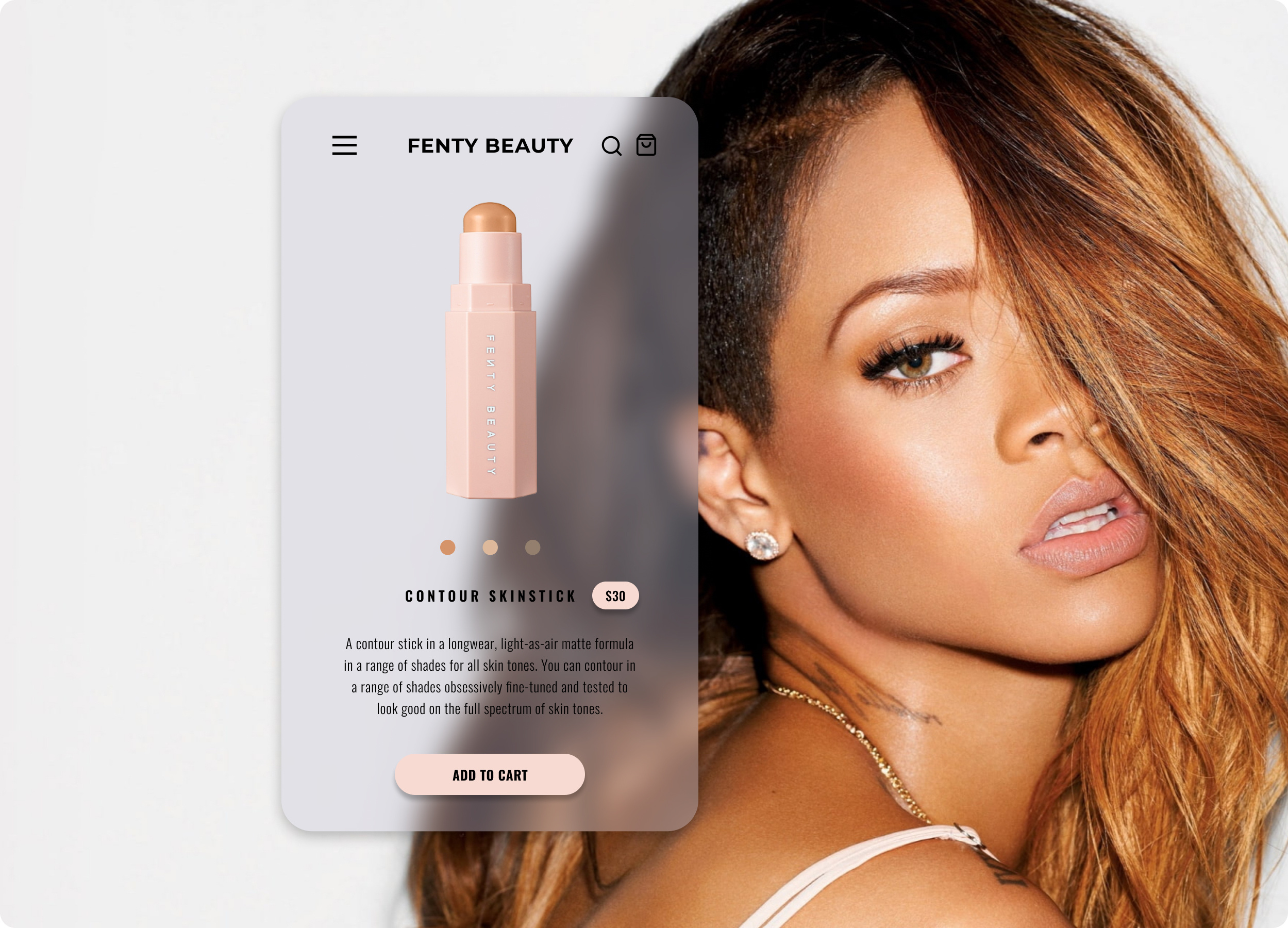 Fenty Beauty Mobile App concept by Leila Bazylevych on Dribbble