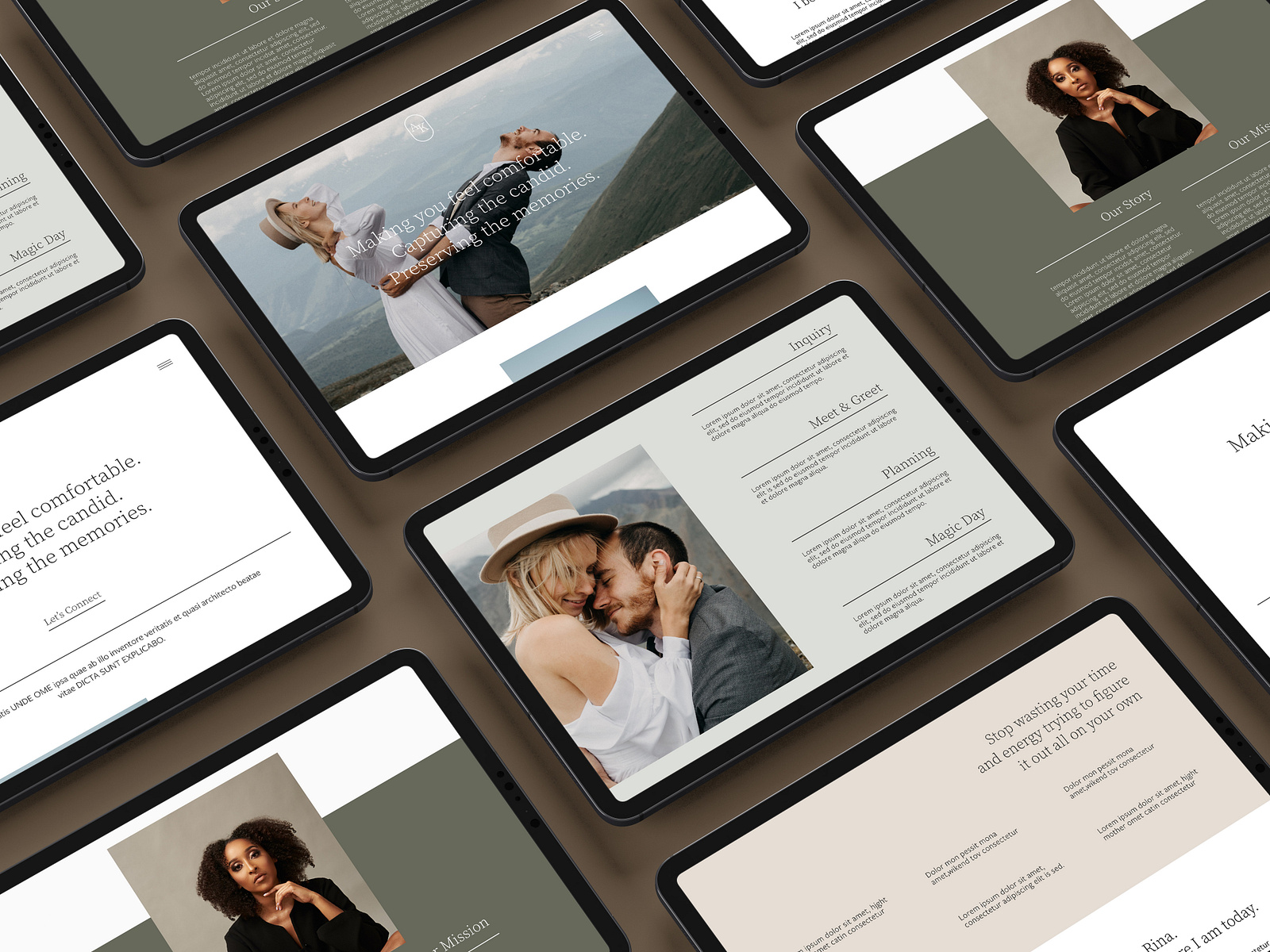 Website Template Design by Sabrina | Saint Street Creative on Dribbble