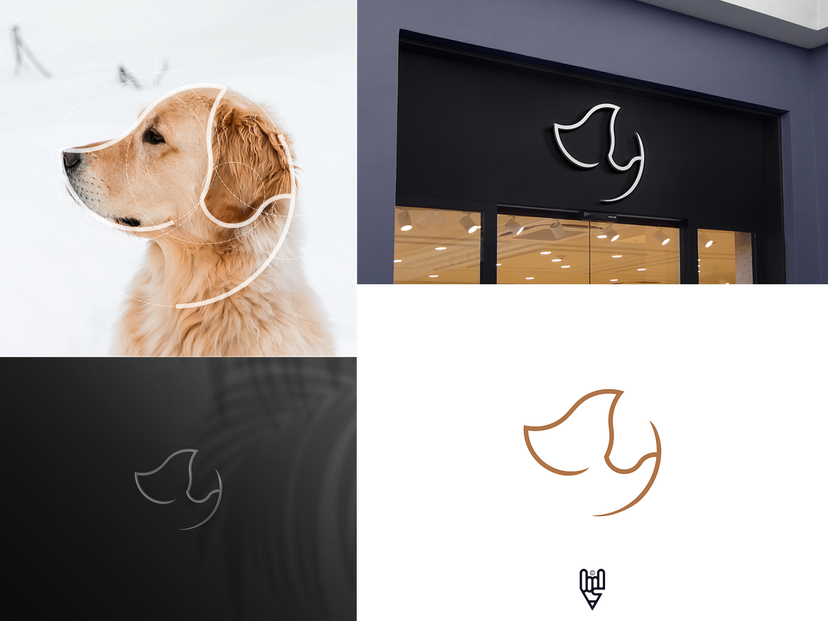 Dog Logo Design by chartstudio on Dribbble