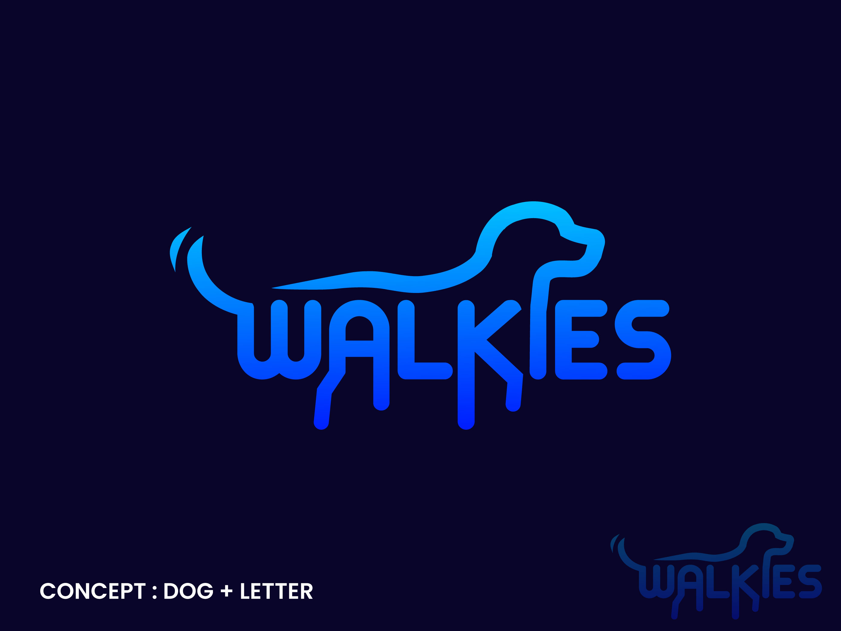Dog + letter Creative logo design by Climax on Dribbble