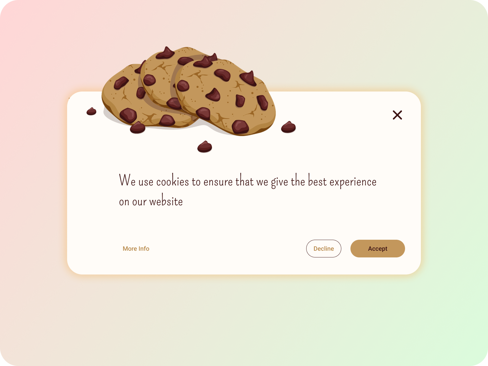Cookie Pop up - DailyUI 016 by Mojtaba NickiJack on Dribbble