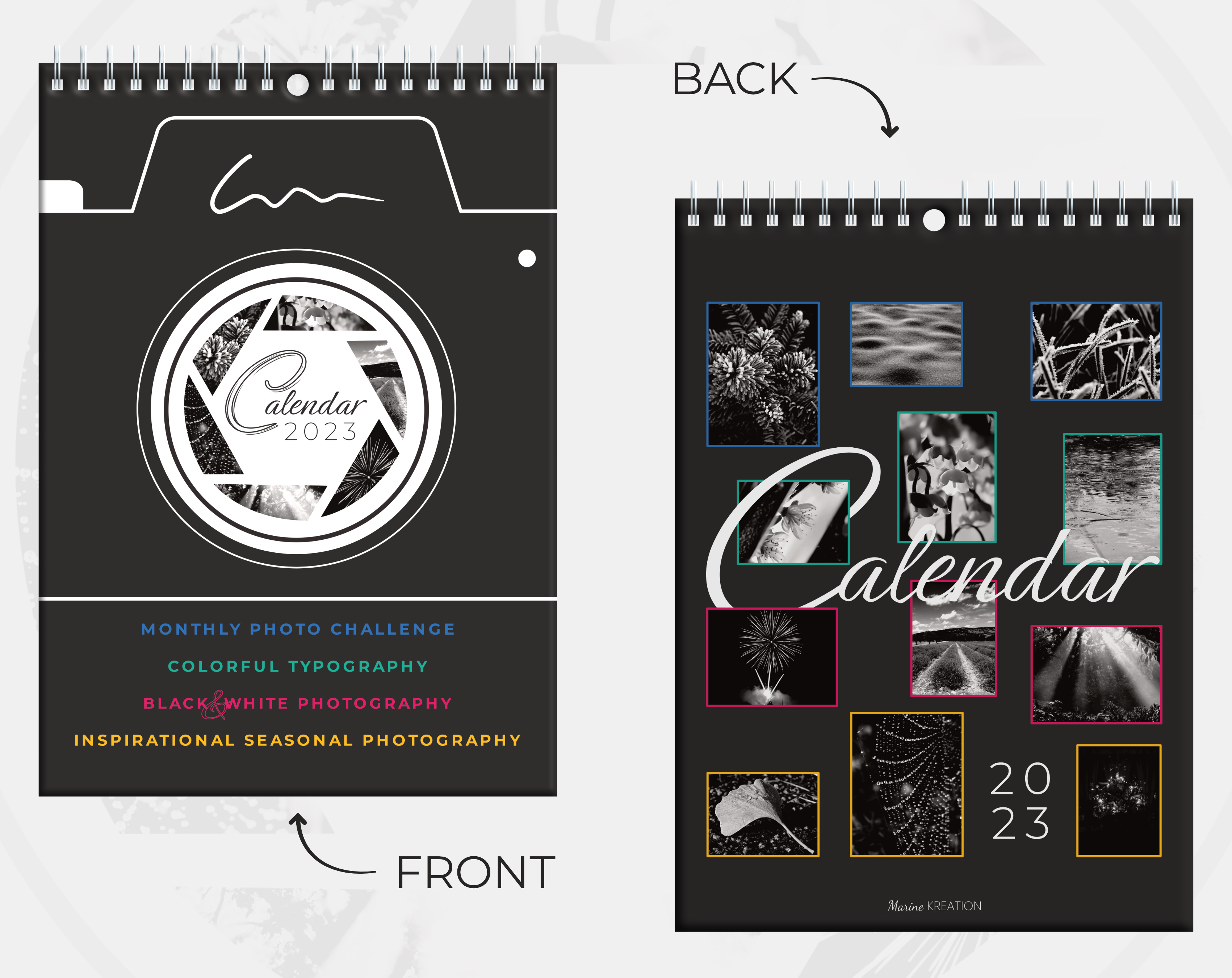 Calendar 2023 by Marine Kreation on Dribbble