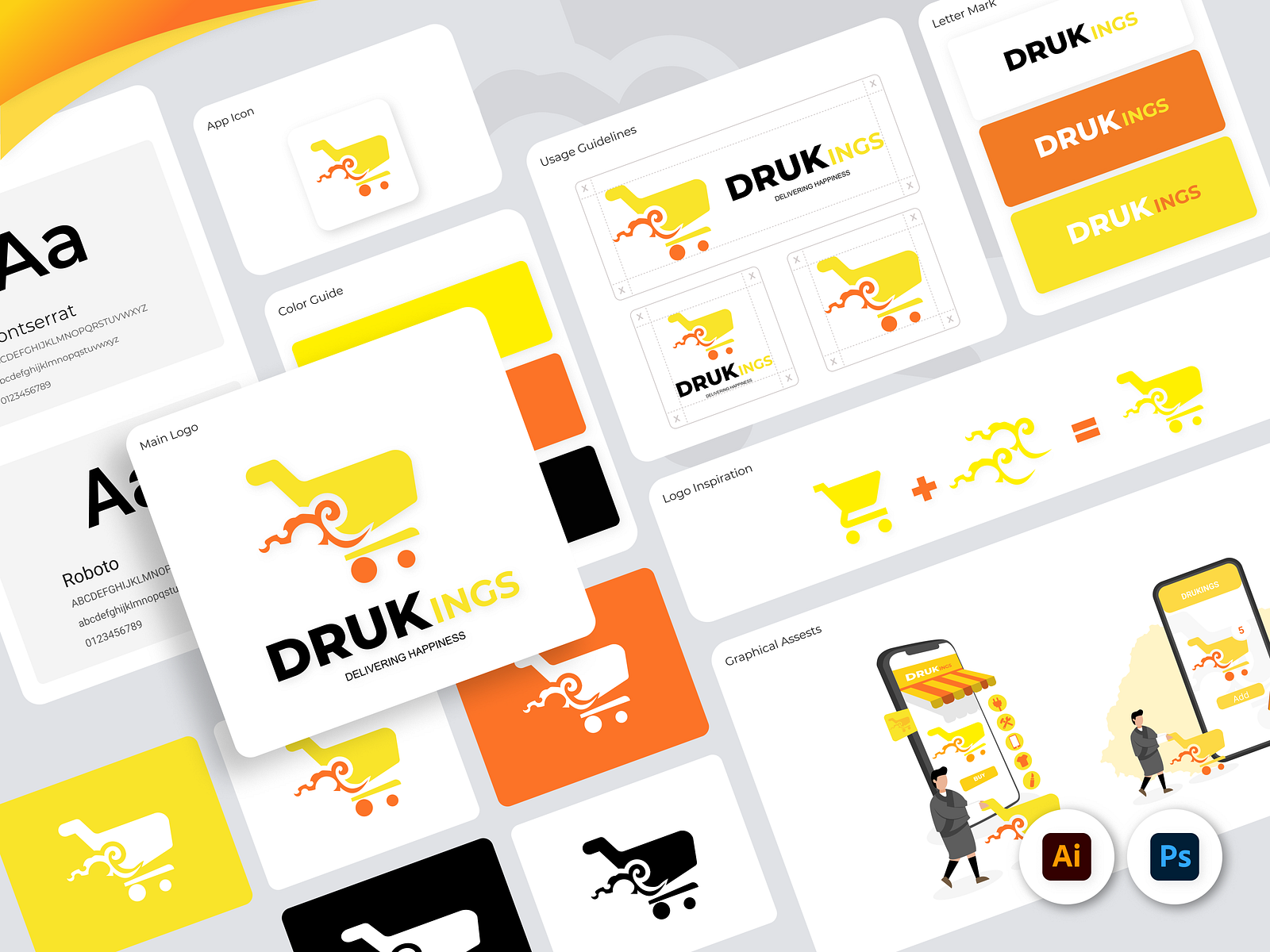 Drukings, Brand Guidelines by Thinley Dhendup on Dribbble