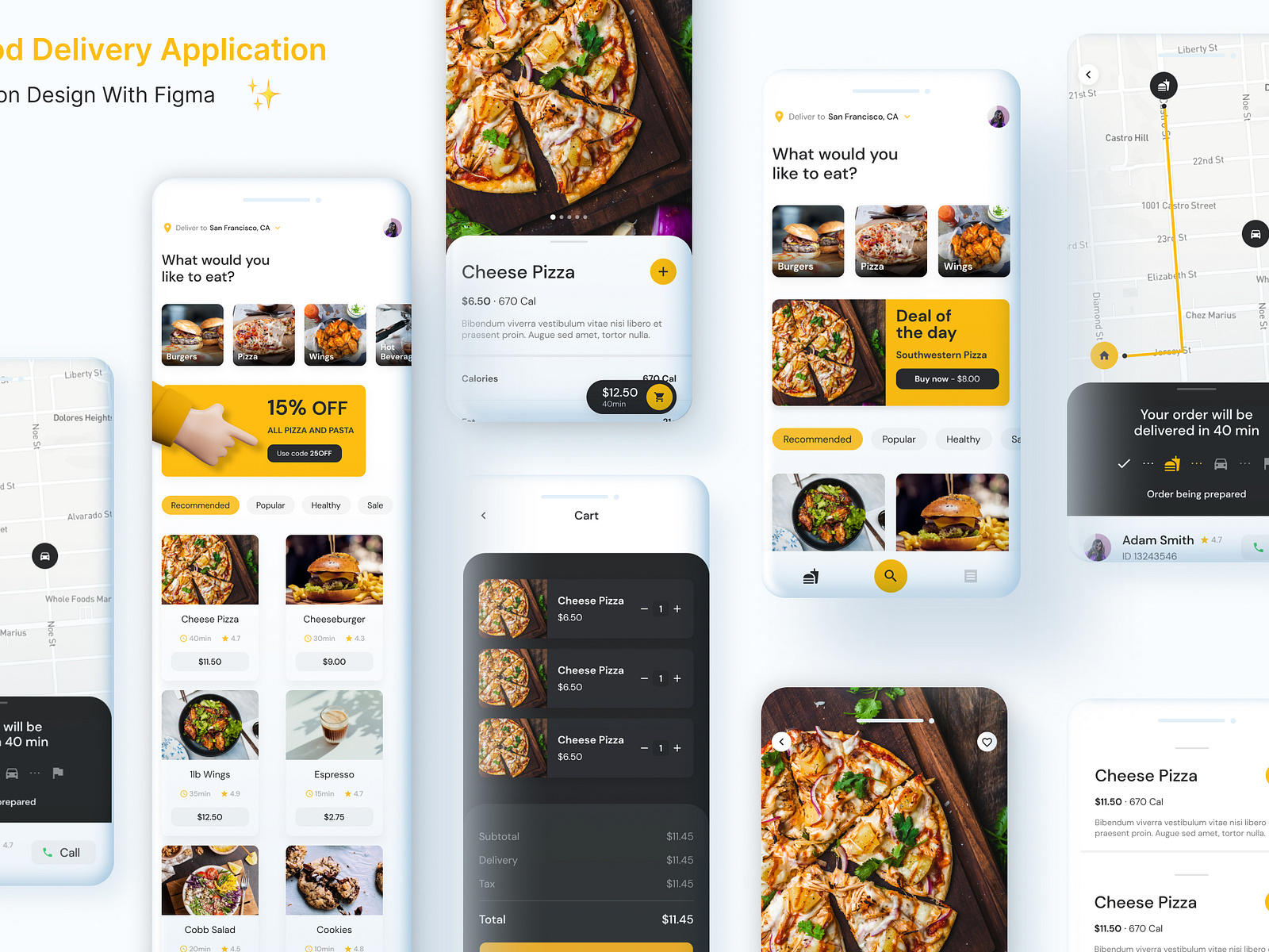 Food Delivery App Design by Pawan Kumar Arya on Dribbble