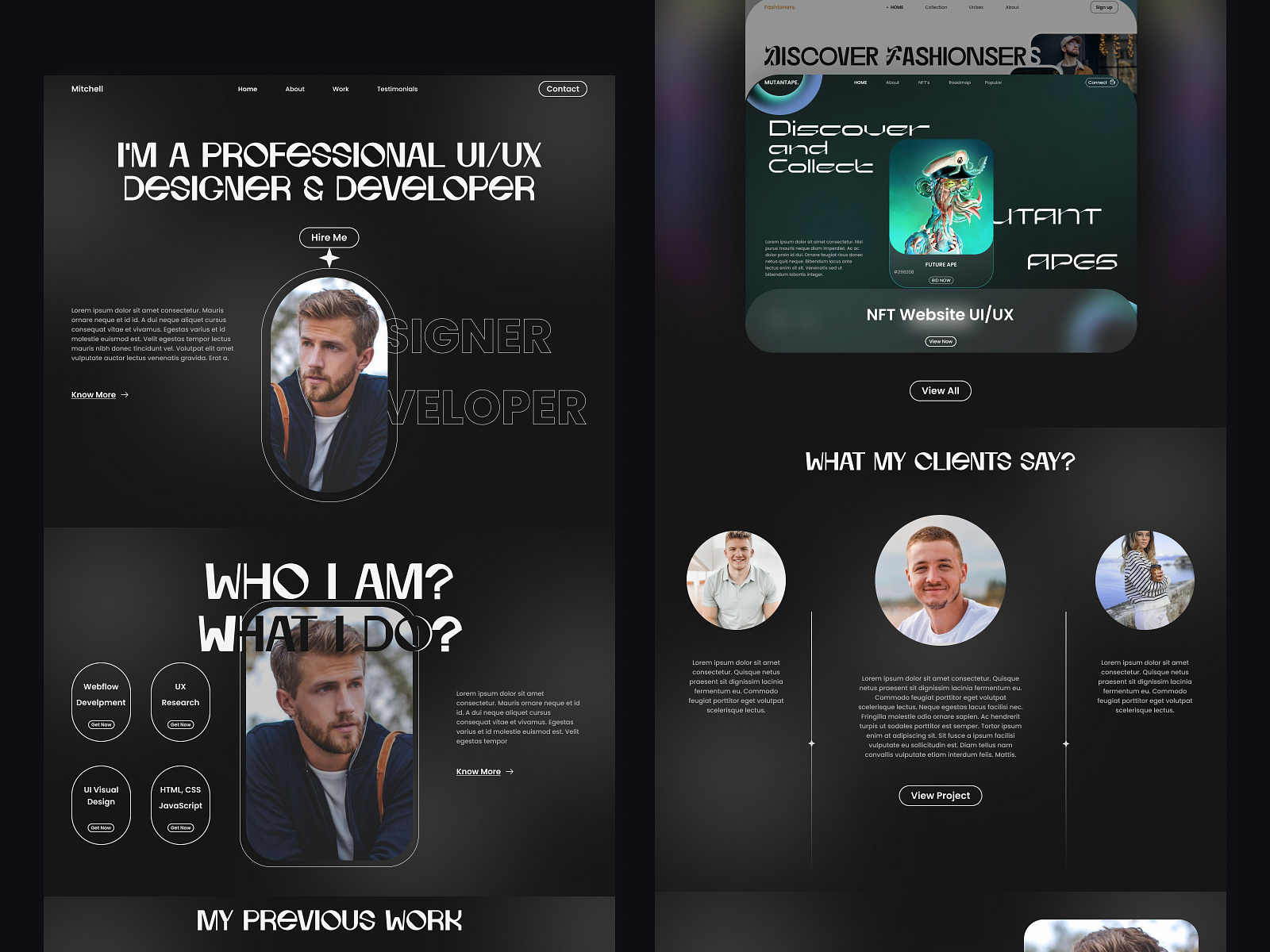 Portfolio Website for Designer & Developer by Muhammad Abdul Rauf on ...