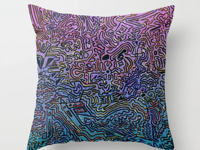abstract pillow design by Dru on Dribbble