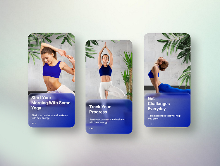 Onboarding Screens | Yoga App UI by Ghazia Masharib on Dribbble
