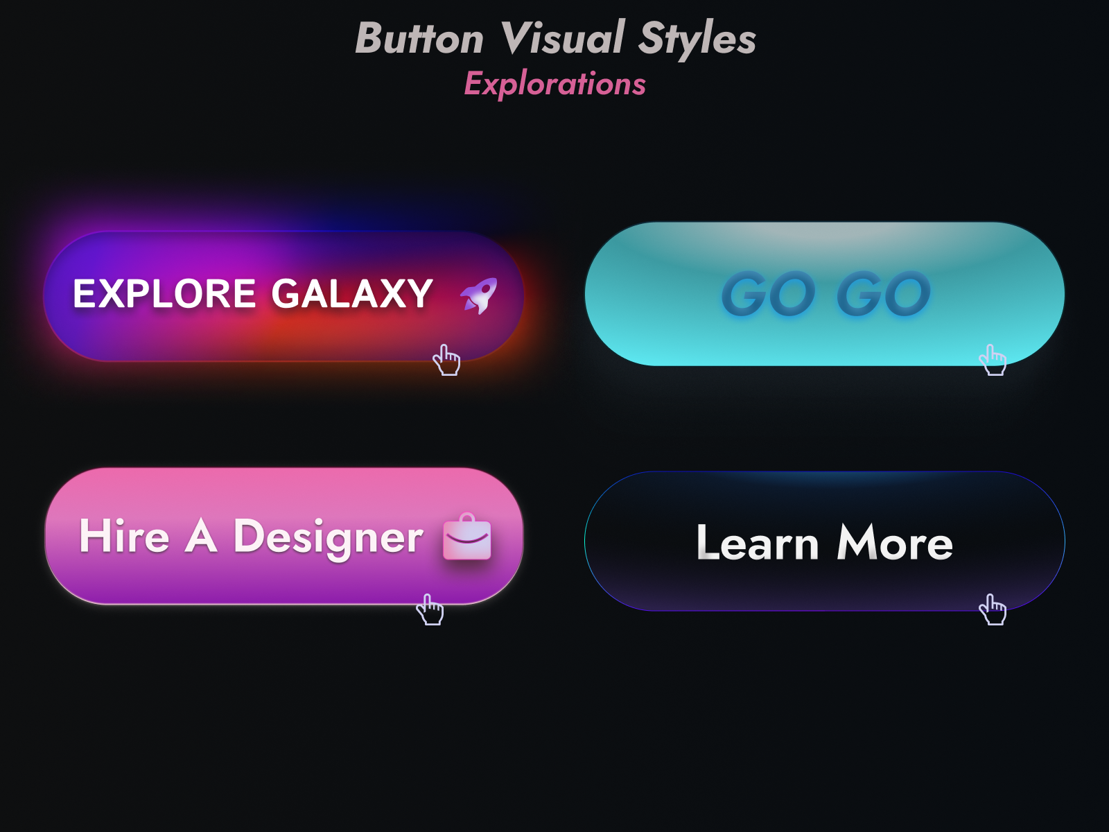 Visual Style For Buttons by 🖖Milan on Dribbble