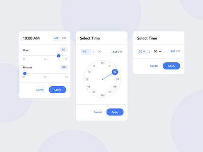 Time Picker UI by Himanshu kandpal on Dribbble