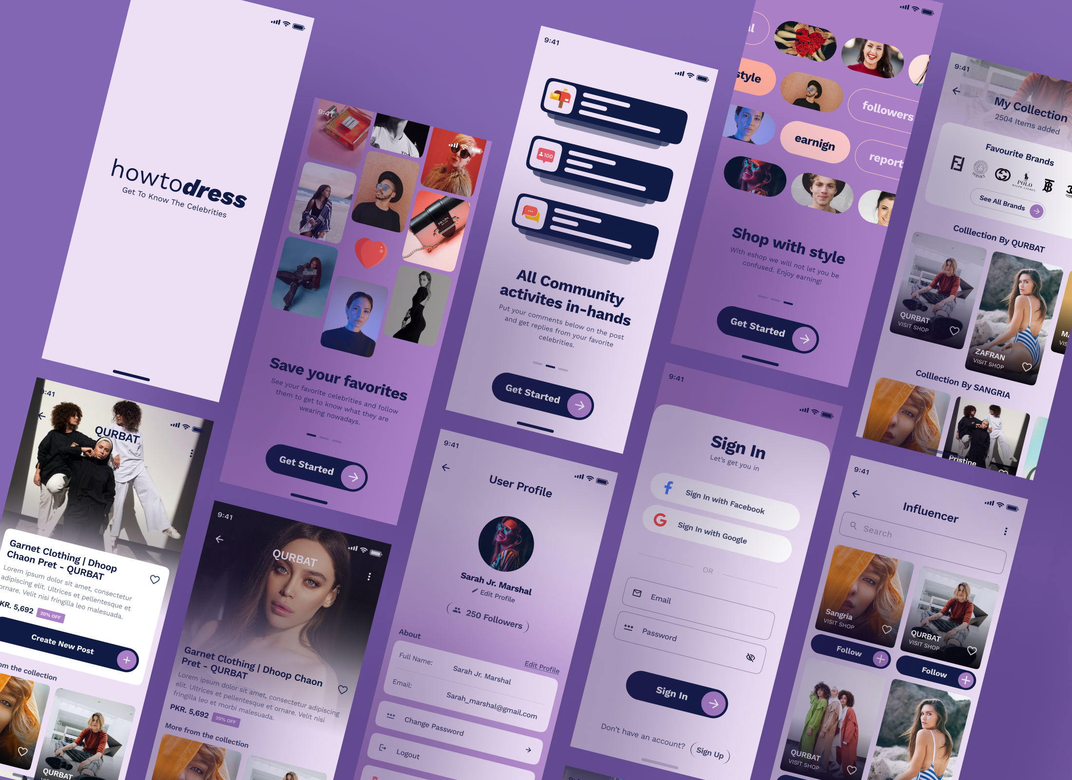 HowToDress - Trendify: Sign Up/Sign In Mobile App UI/UX Design by Zulqurnain on Dribbble