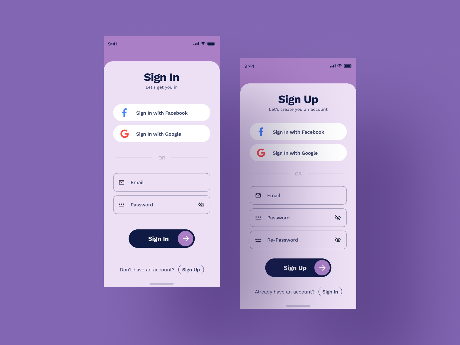 HowToDress - Trendify: Sign Up/Sign In Mobile App UI/UX Design by ...