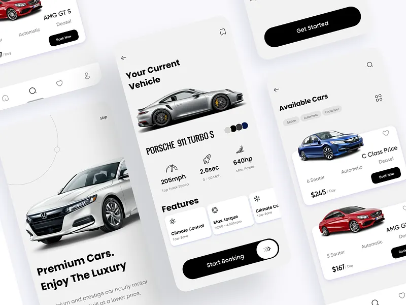Car App UI designs, themes, templates and downloadable graphic elements ...