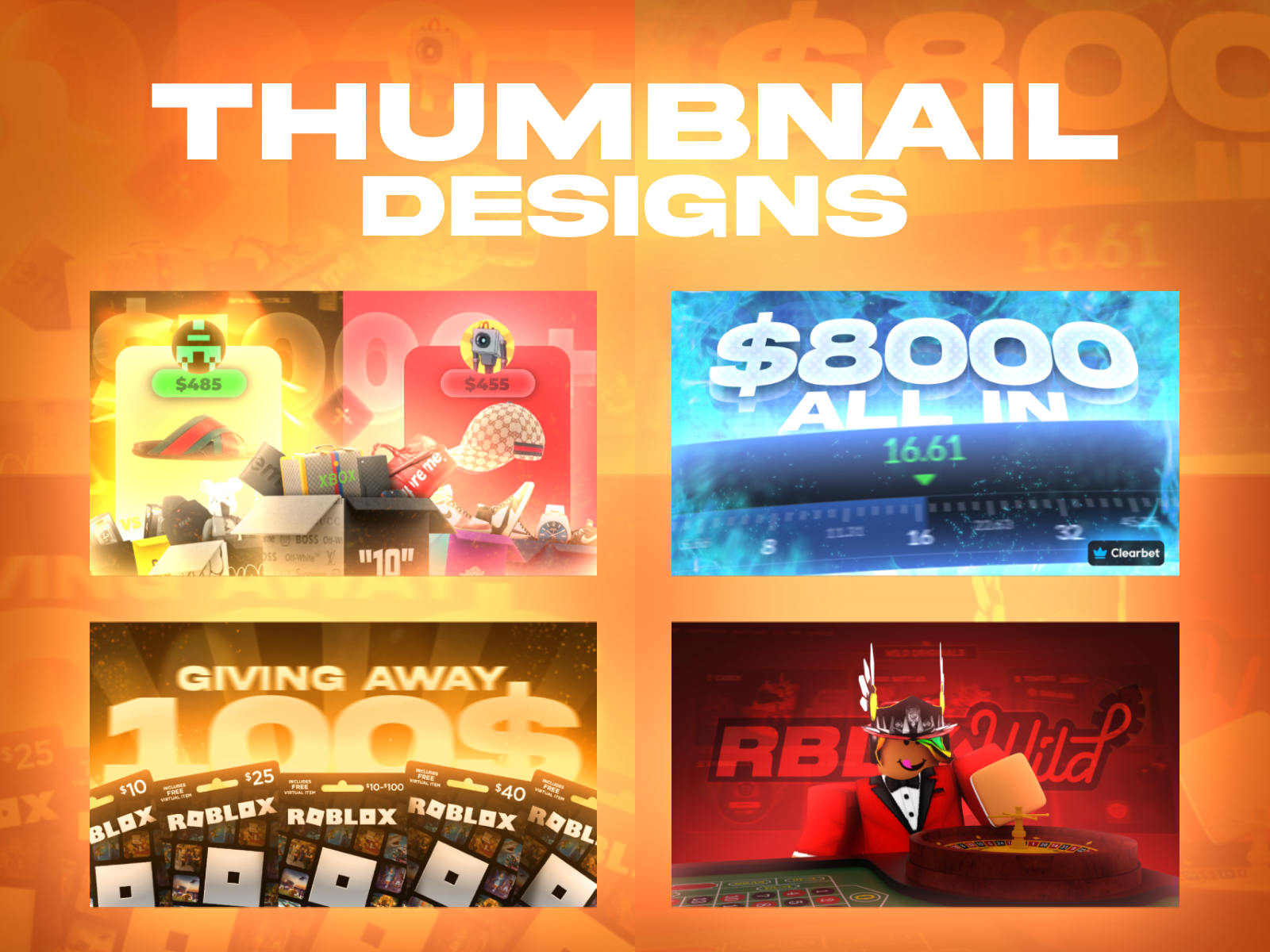 Some cool thumbnails I made a while ago! by Nandanly Graphics on Dribbble