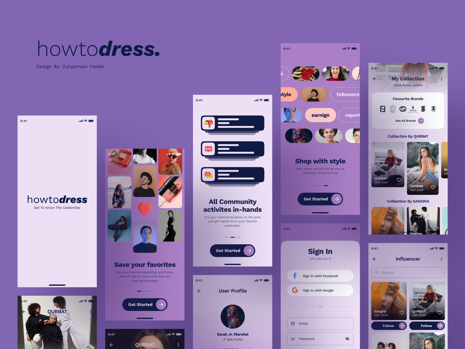 HowToDress - Trendify: Fashion Mobile App UI/UX Design by Zulqurnain on Dribbble