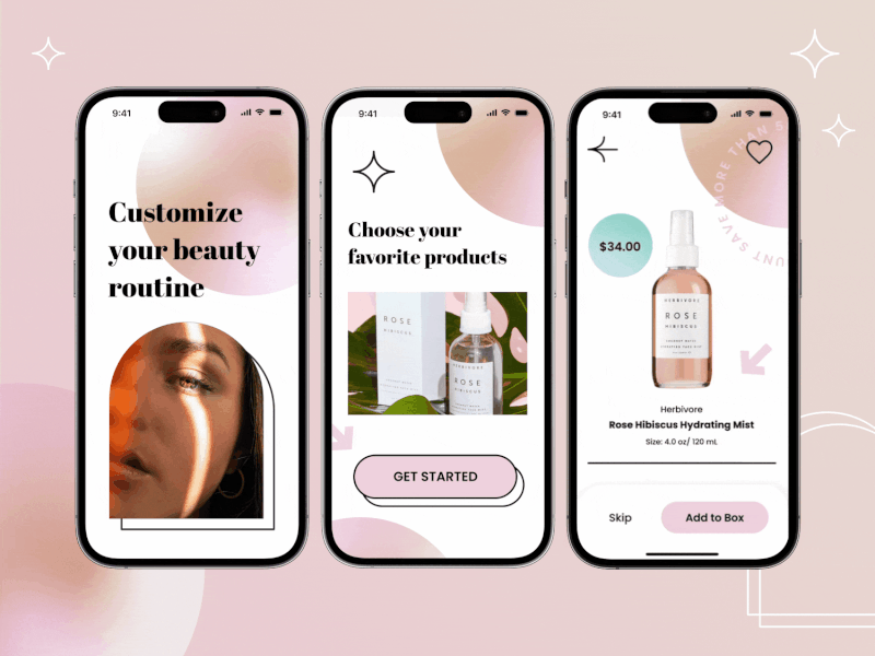 Customizable Beauty Box App by Dasha Polishchuk on Dribbble