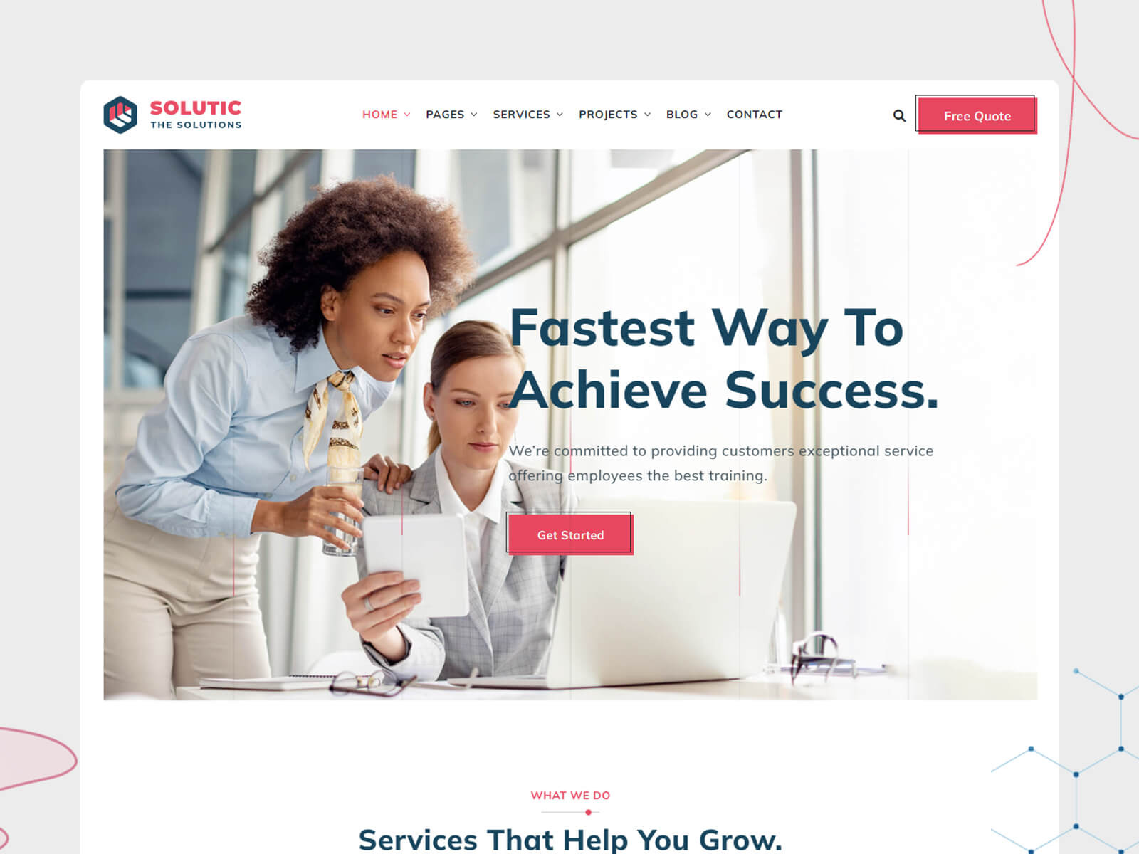 Solutic - IT Solutions and Services WordPress Theme by Website Layout on Dribbble