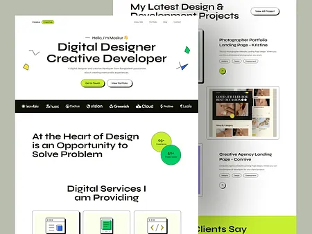 Developer Portfolio designs, themes, templates and downloadable graphic ...