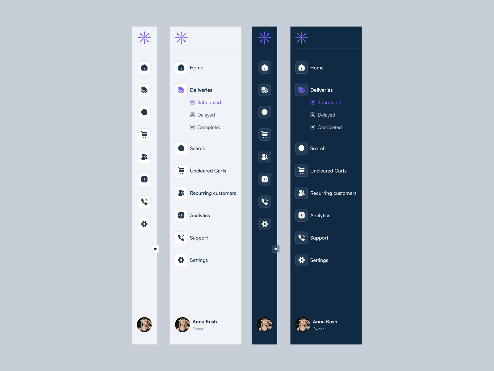 Expandable sidebar for Saas Dashboard by Olakunle on Dribbble