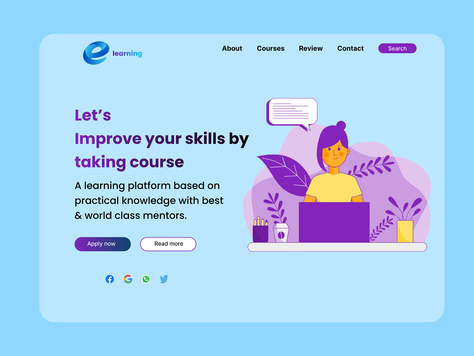 Elearning website page by Jay on Dribbble