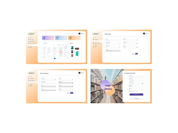 Library Dashboard designs, themes, templates and downloadable graphic ...
