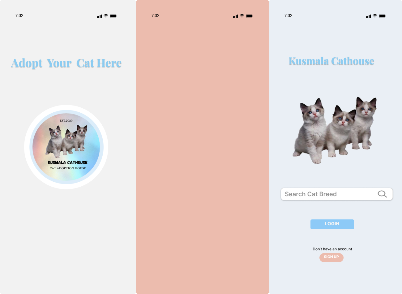 Cat adoption app by Indira Dayanara Kusmala on Dribbble