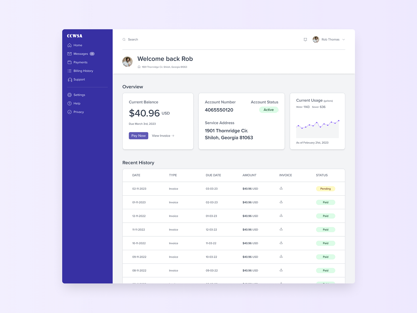 Account Dashboard Redesign by Nickolas C. on Dribbble