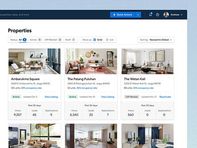 Rental Property Management Software by Ahmad Fawaid on Dribbble