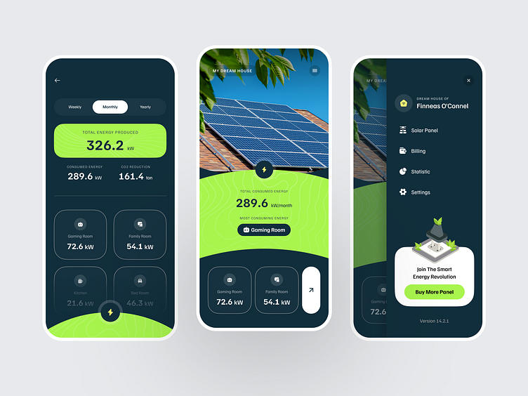 🌞 SolarQ • Solar Panel Monitoring App by Viola Dwi 🖖 for 10am Studio on ...