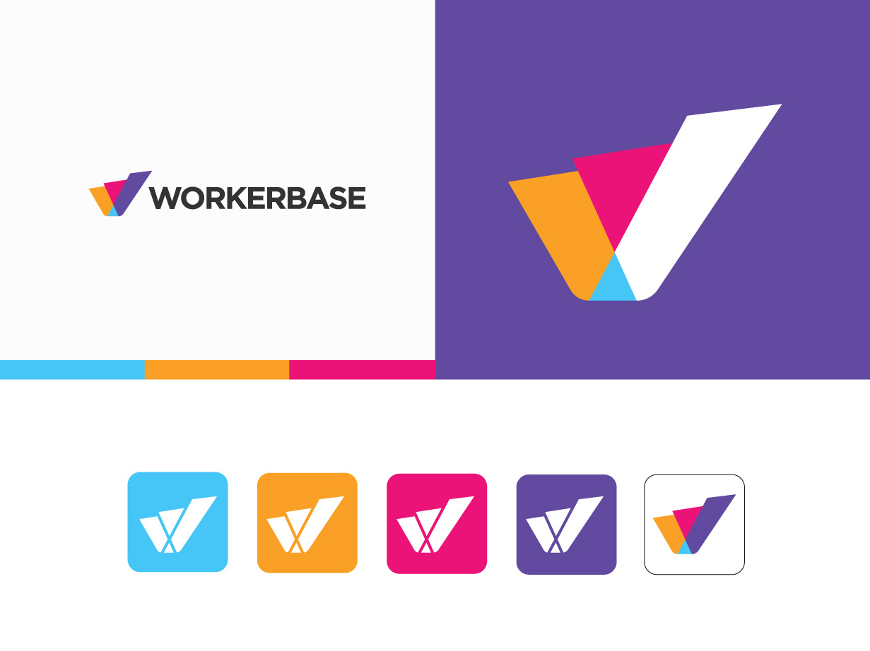 Workerbase Logo Design. by NUR (UX, UI, Brand & More) on Dribbble