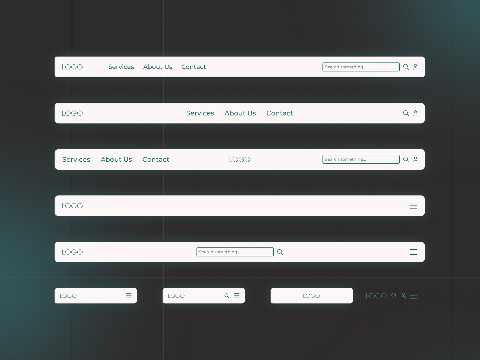 Web Navbars UI Kit - Classic, Minimalism by Jabborov Abduroziq on Dribbble