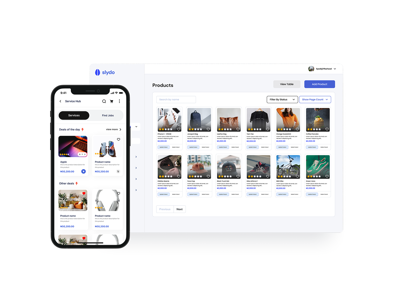 Slydo Merchant Dashboard and Mobile UI by Ayodeji Moshood on Dribbble