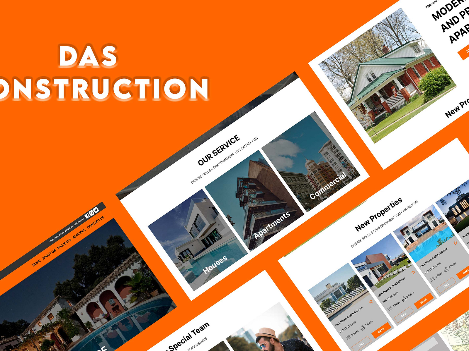 DAS CONSTRUCTION by Digital Skill on Dribbble