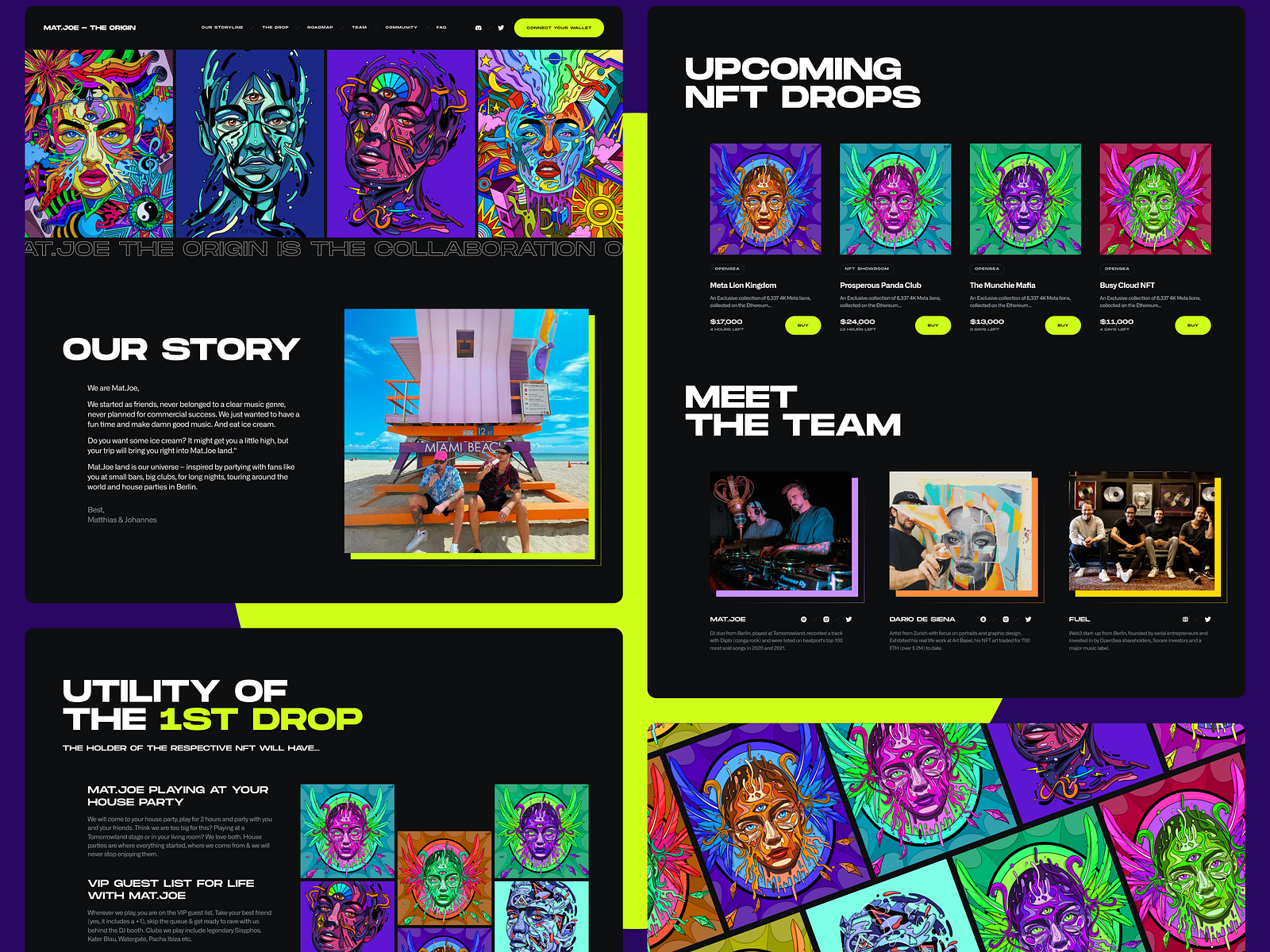 Mat.Joe - Landing Page UI by Adrian Rusnac for Vivid Motion® on Dribbble
