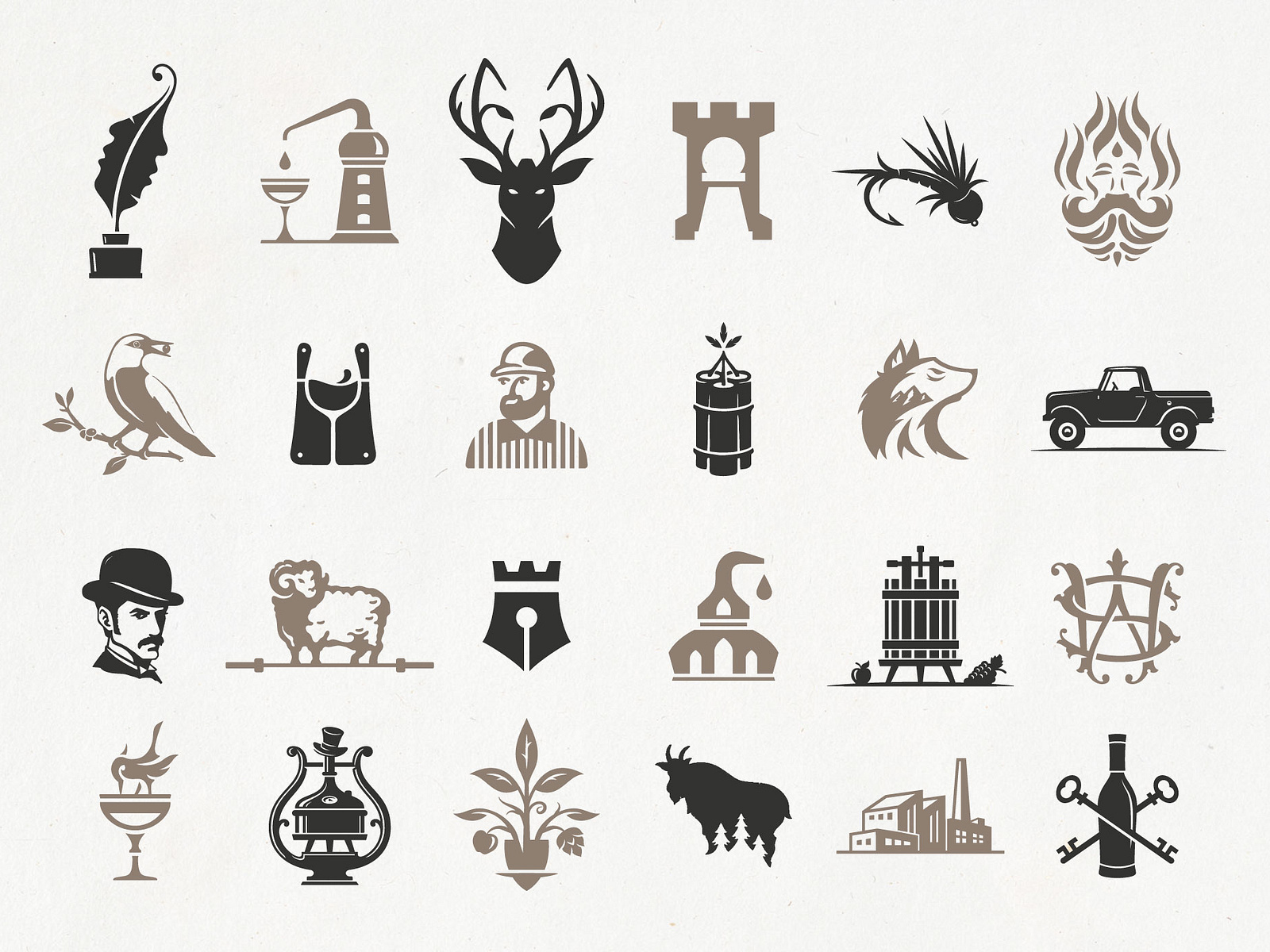 Selected logo marks/icons by Dusan Sol on Dribbble