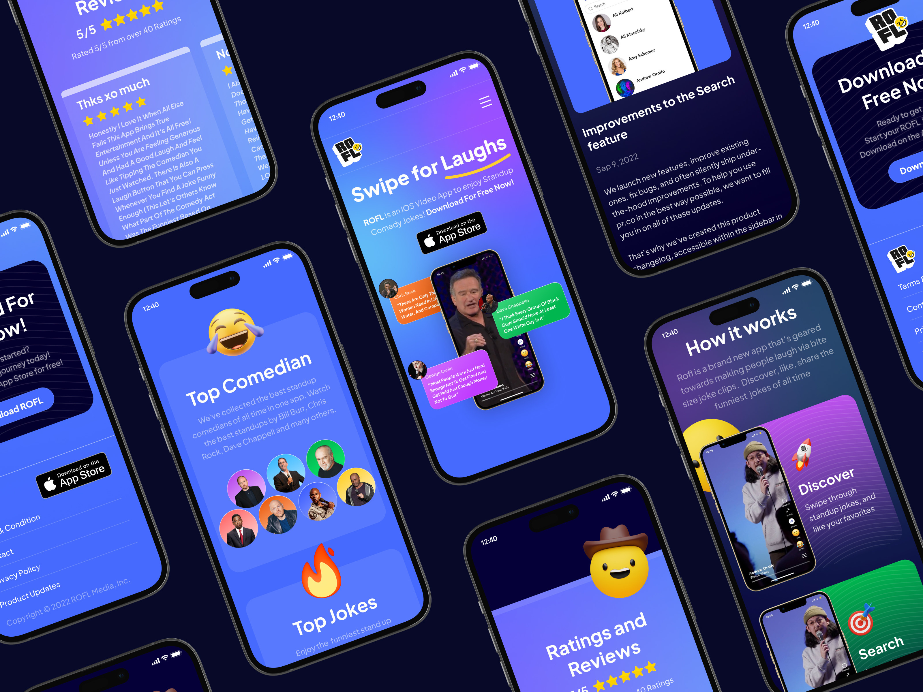 ROFL - Landing Page by Awesomic on Dribbble