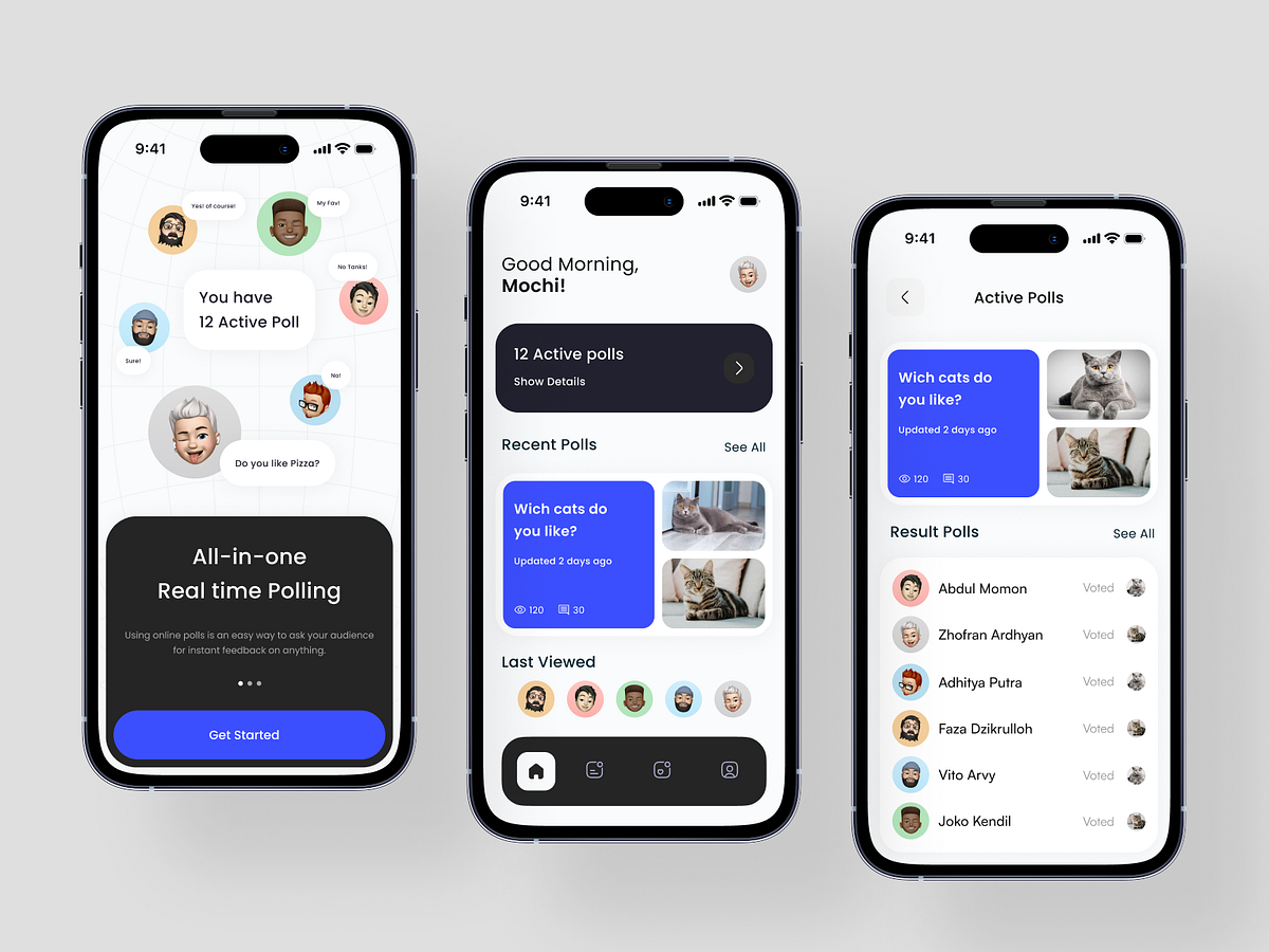 Voting App Designs Themes Templates And Downloadable Graphic Elements