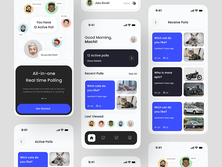 Polling Mobile App by Farhan Bagas for Hatypo Studio on Dribbble
