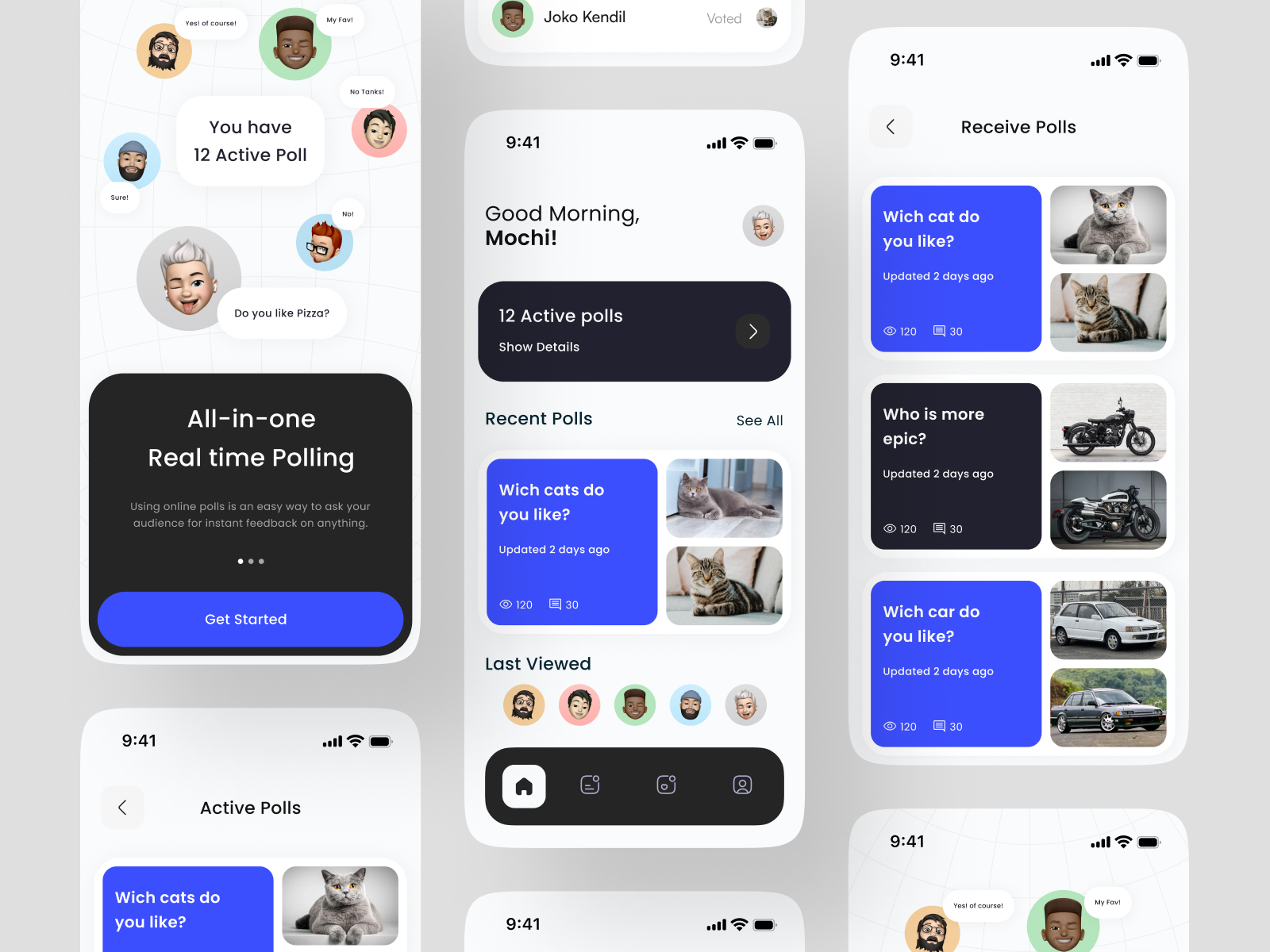 Polling Mobile App by Farhan Bagas on Dribbble