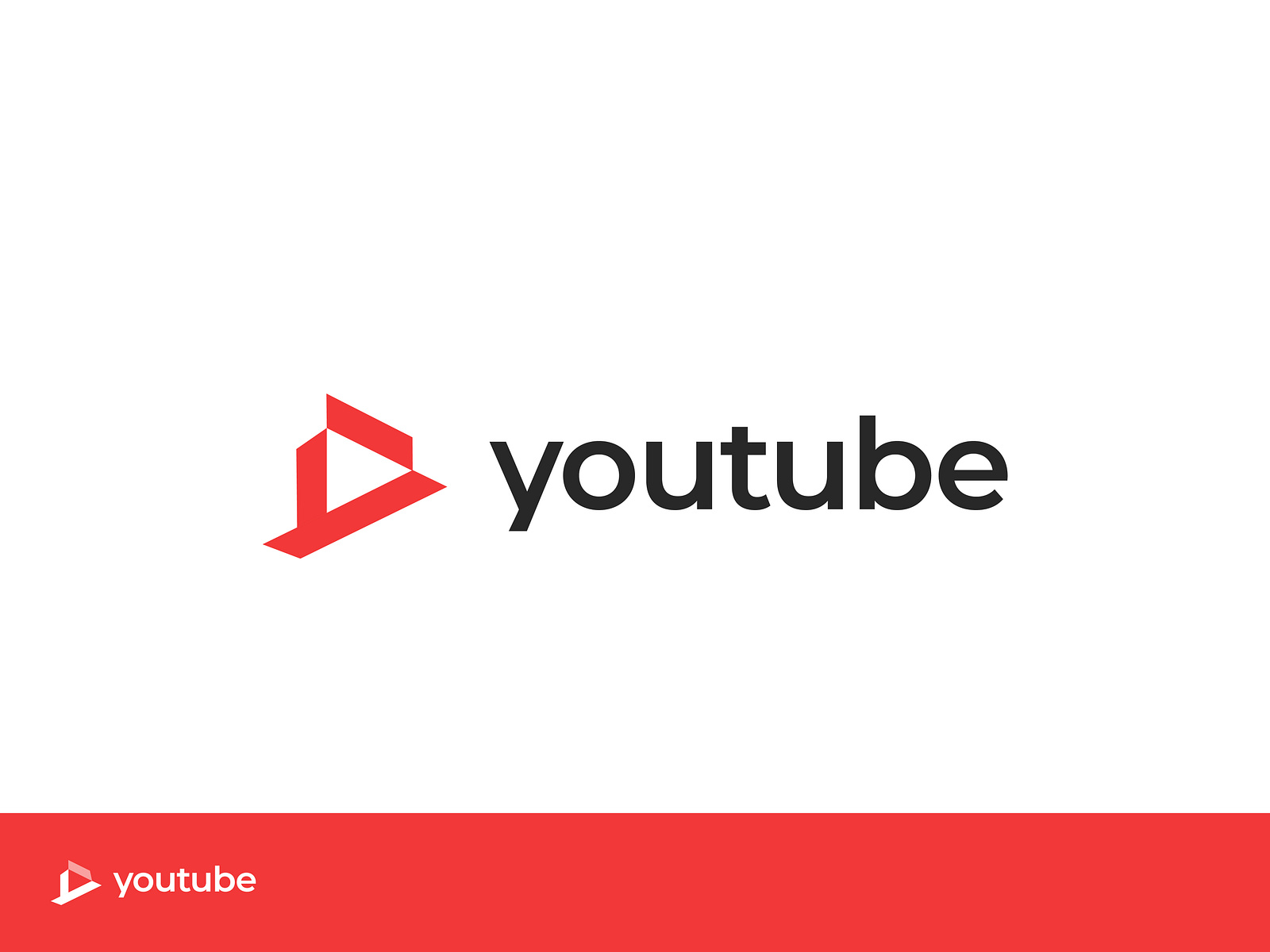 Youtube Logo Redesign Concept By Babu Ahmed | Logo Designer On Dribbble