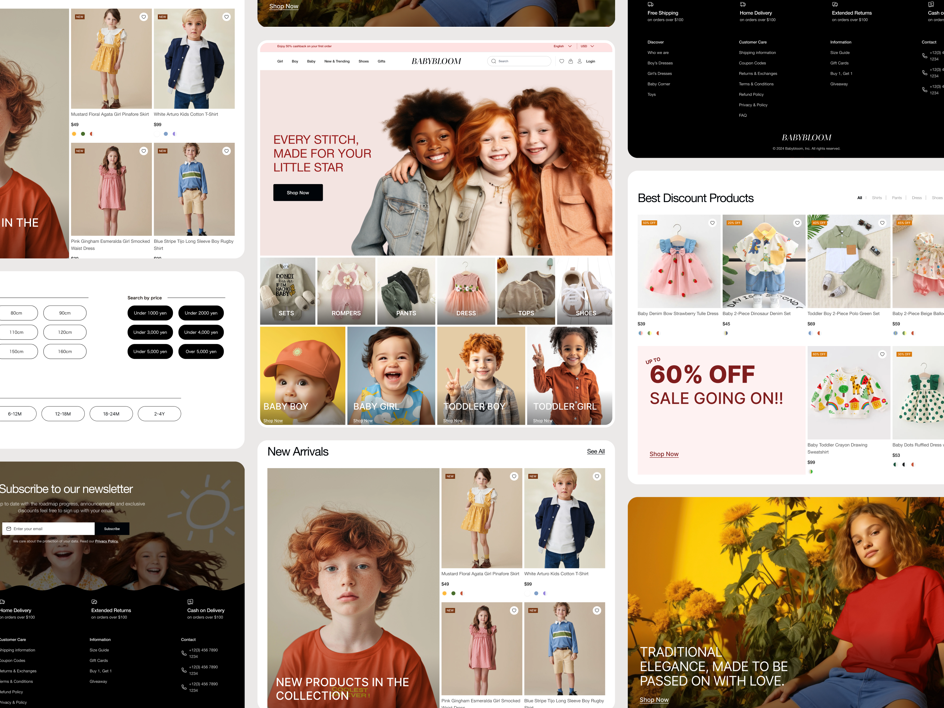 Baby eCommerce website design by Opndoo for Opndoo Studio on Dribbble