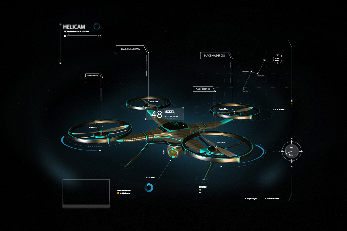HUD 3D Scenes by Pixflow on Dribbble