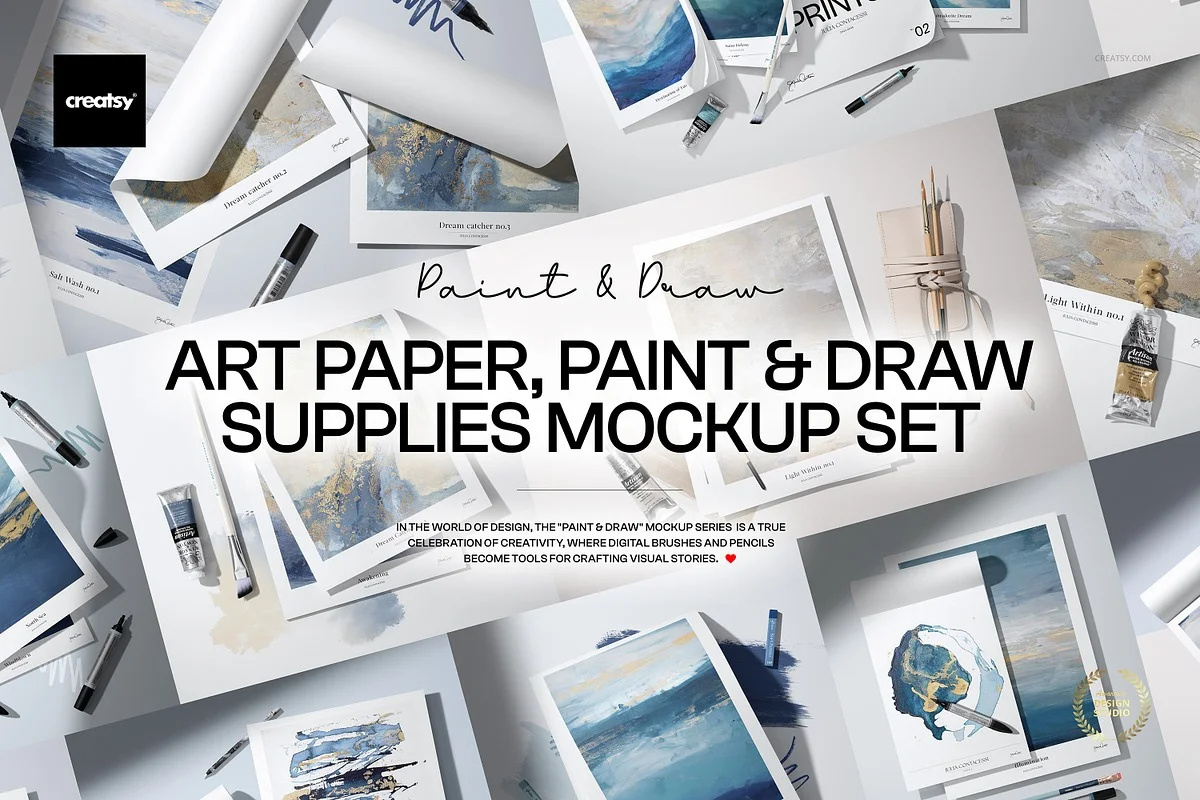 Art Paper Paint Mockup PSD Download by CreativeShop111 on Dribbble