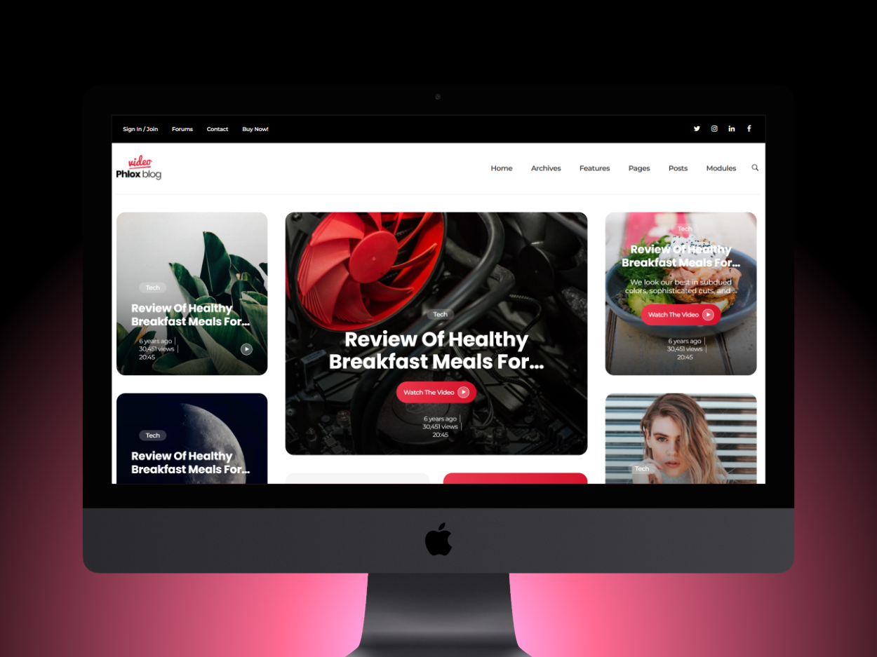 Tech Blog Interface designs, themes, templates and downloadable graphic ...