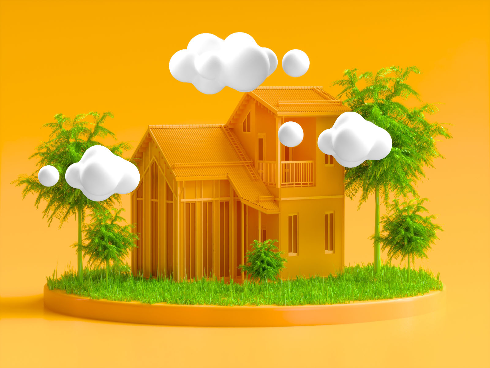 Game houses - 2 by Nermin Muminovic on Dribbble