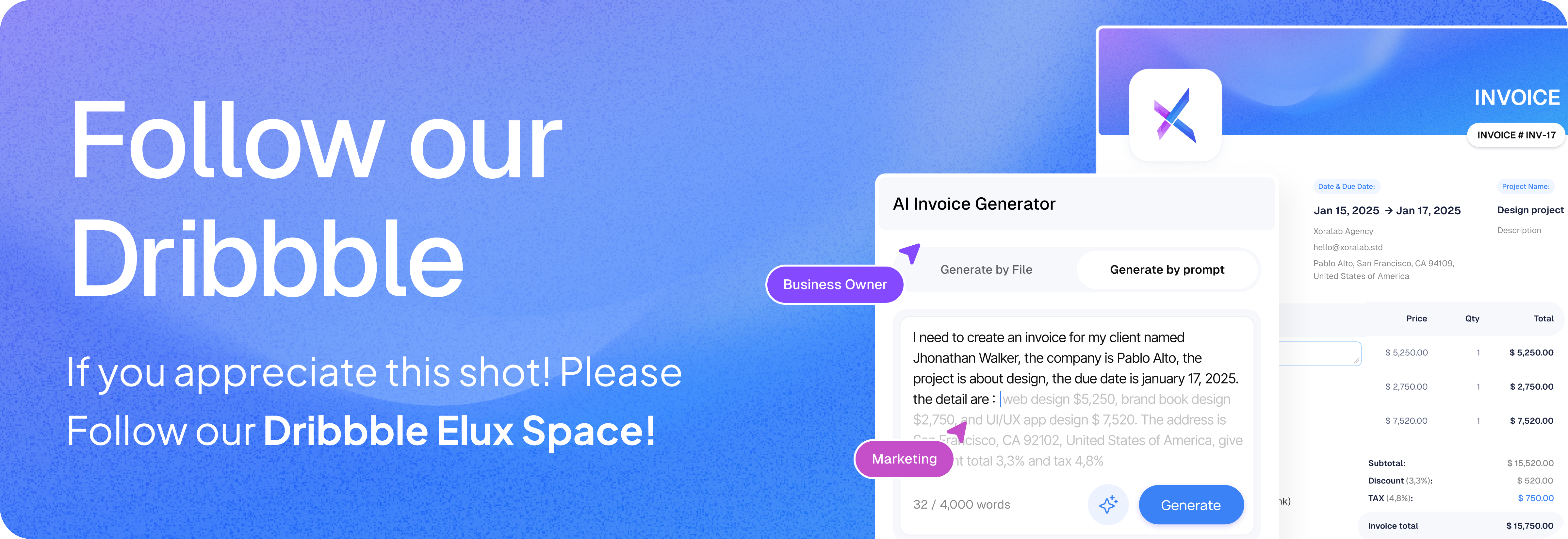 [Animation] Quibills - AI Invoice Generator Web App by Zaim Maulana for ...
