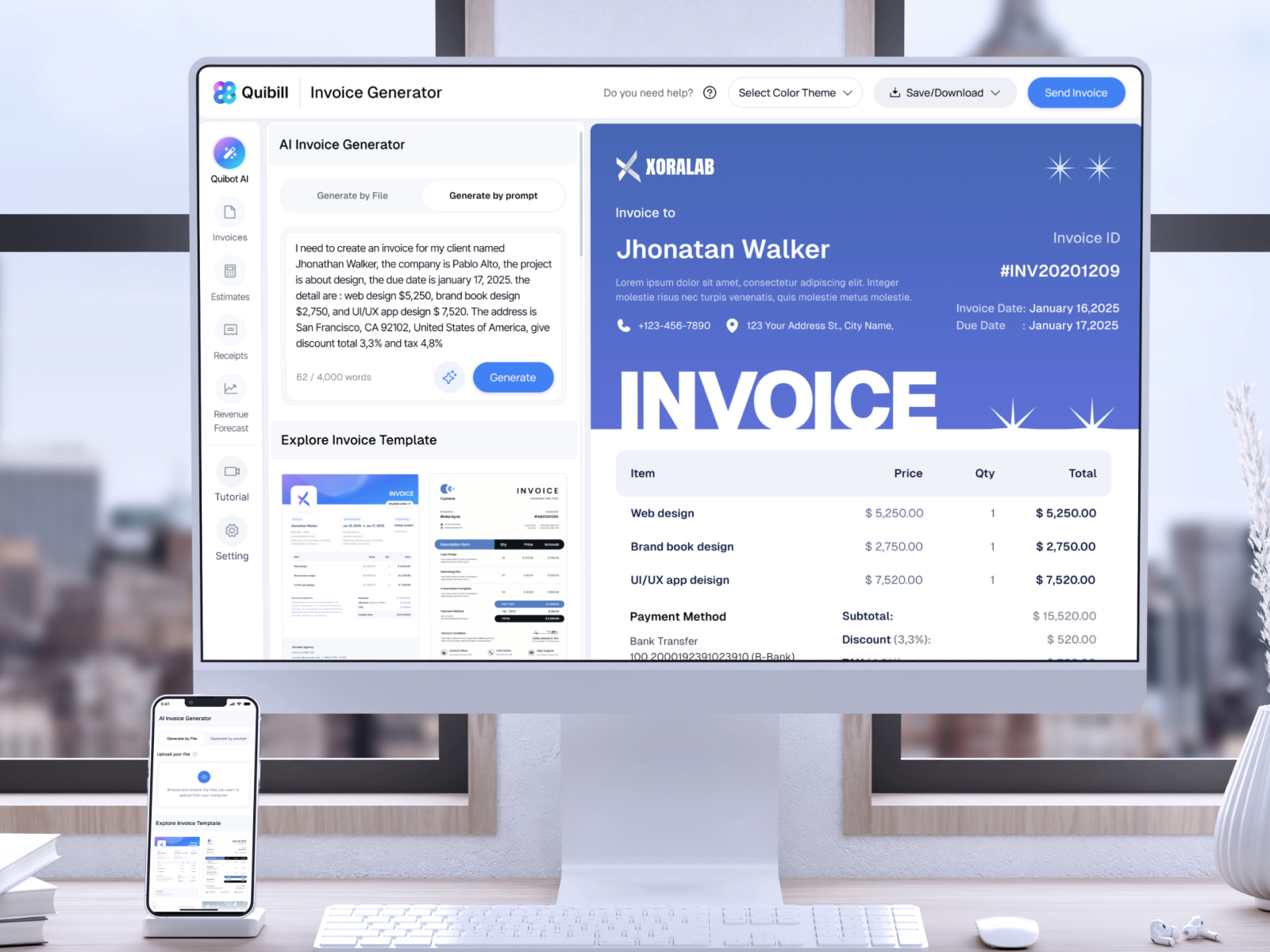 [Animation] Quibills - AI Invoice Generator Web App by Zaim Maulana for ...