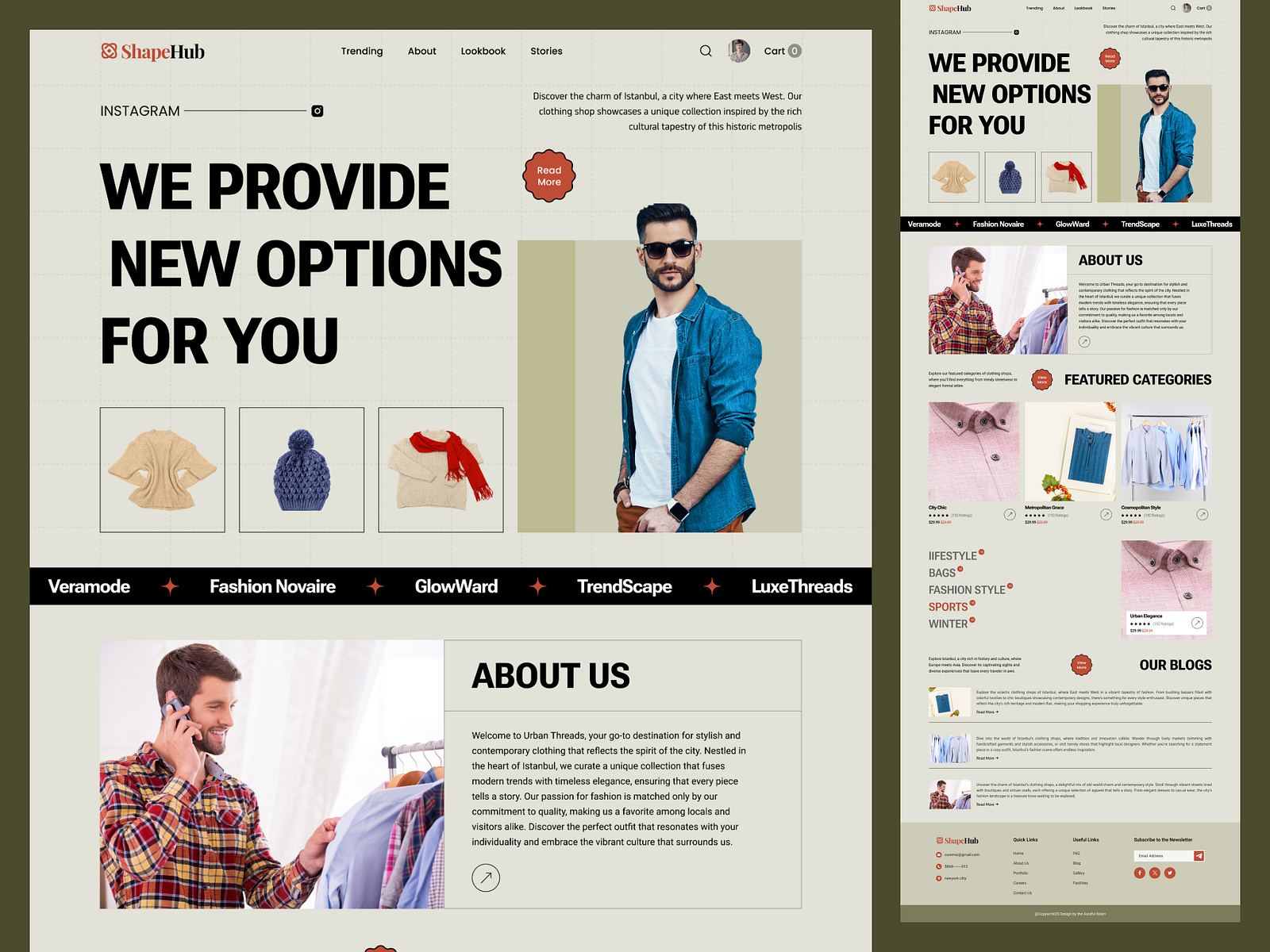 Fashion Ecommerce Clothing Shop Website Design by Asraful I. on Dribbble