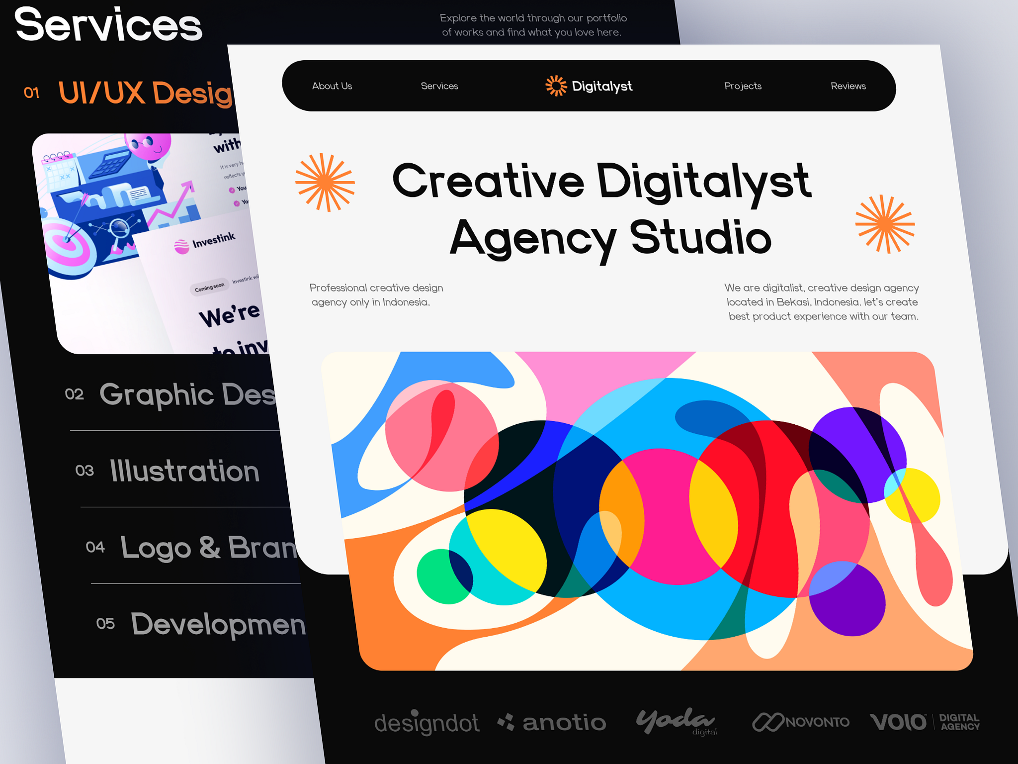 Landing Page - Digital Agency by Raffialdo Bayu for Enver Studio on ...