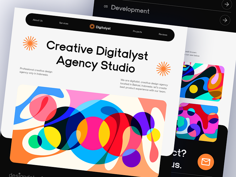 Landing Page - Digital Agency by Raffialdo Bayu for Enver Studio on ...